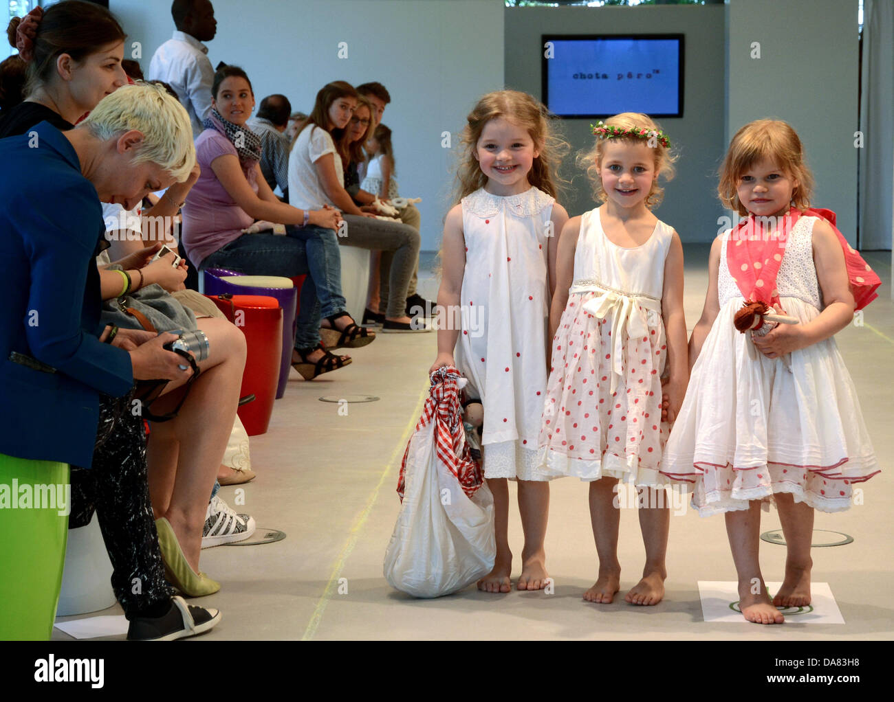 Child models walk the runway during the premiere of the children's ...