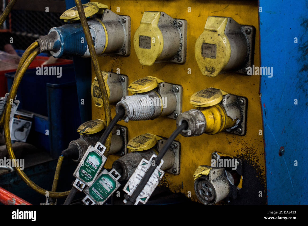 110V Transformer box Stock Photo - Alamy