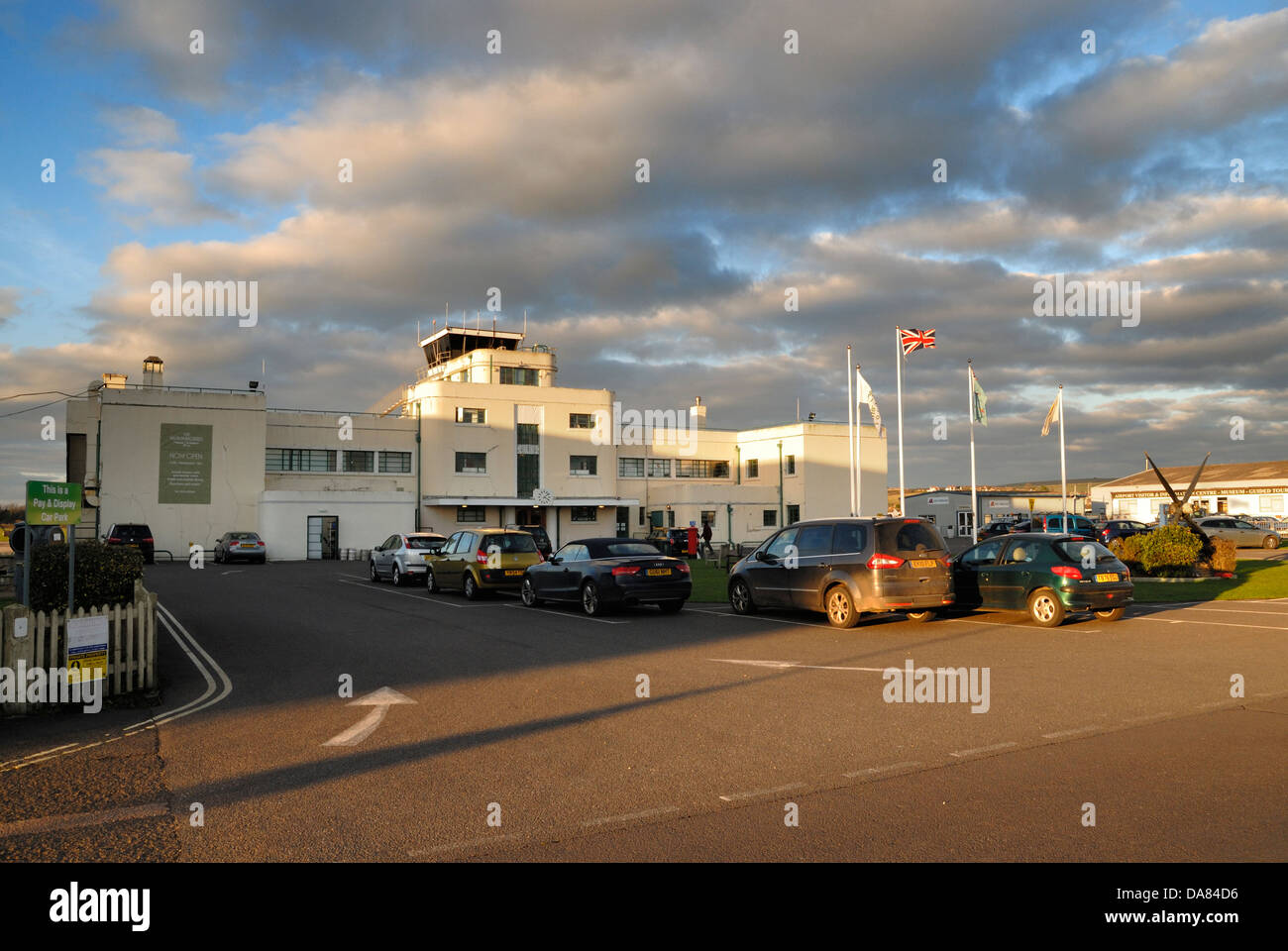 The main terminal building of Shoreham (Brighton City) Airport ...