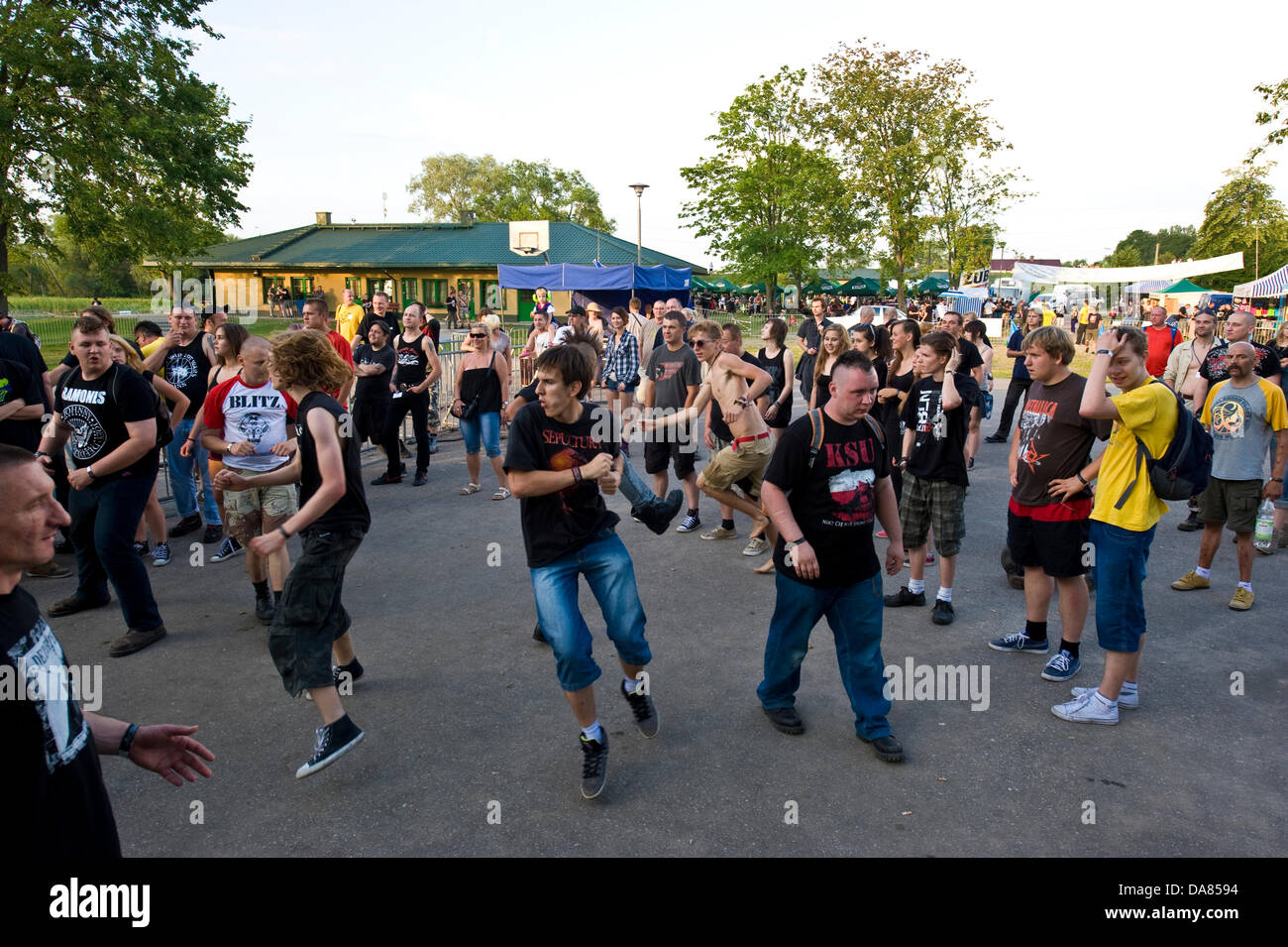 Goniadz, Poland - July 7th, 2013 - A two-day event called The Swamp ...