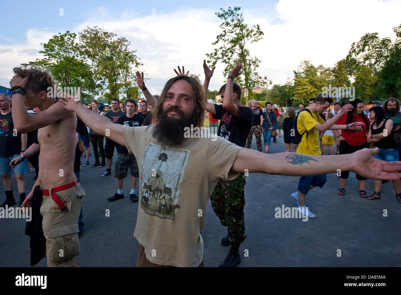 Goniadz, Poland - July 7th, 2013 - A two-day event called The Swamp ...