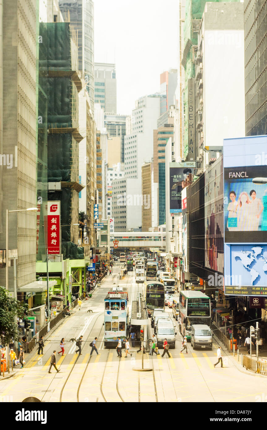 Central in Hong Kong, financial center of Hong Kong Stock Photo - Alamy