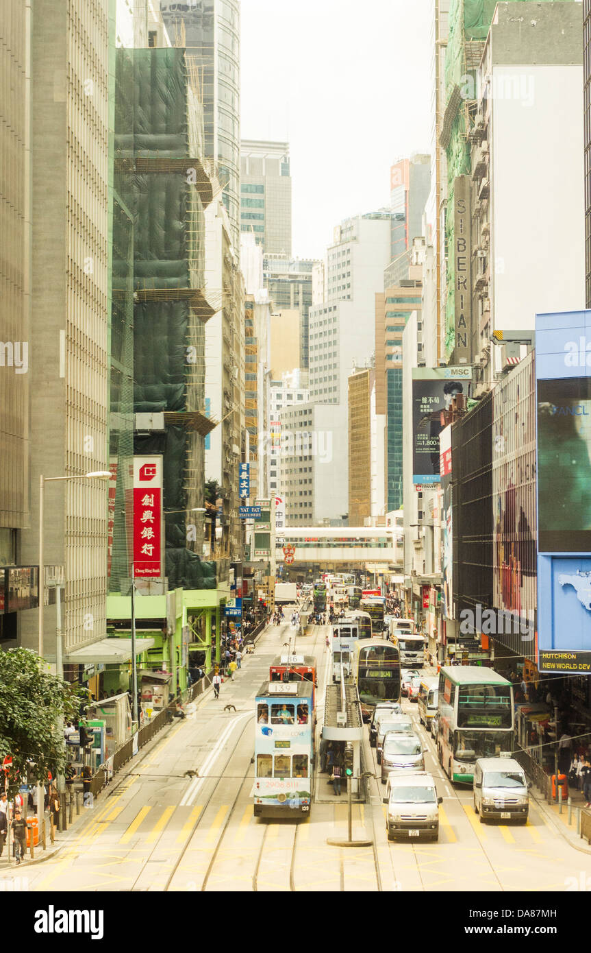 Central in Hong Kong, financial center of Hong Kong Stock Photo - Alamy
