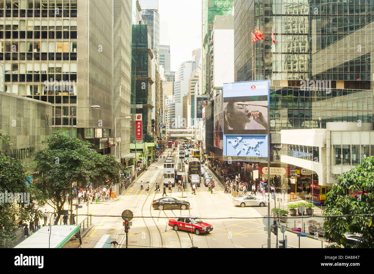 Central in Hong Kong, financial center of Hong Kong Stock Photo - Alamy