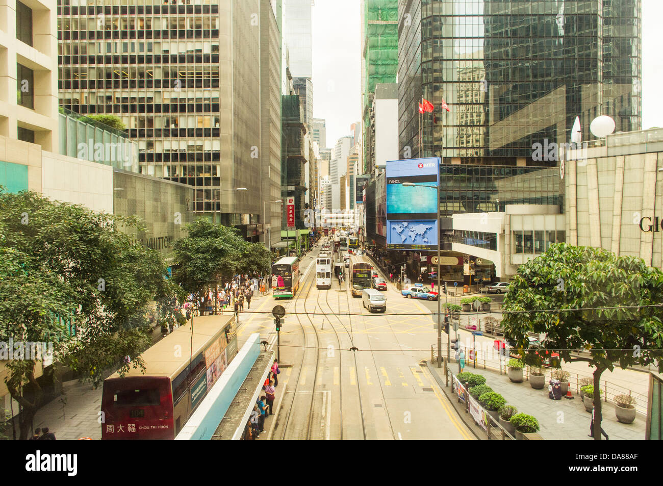 Central in Hong Kong, financial center of Hong Kong Stock Photo - Alamy