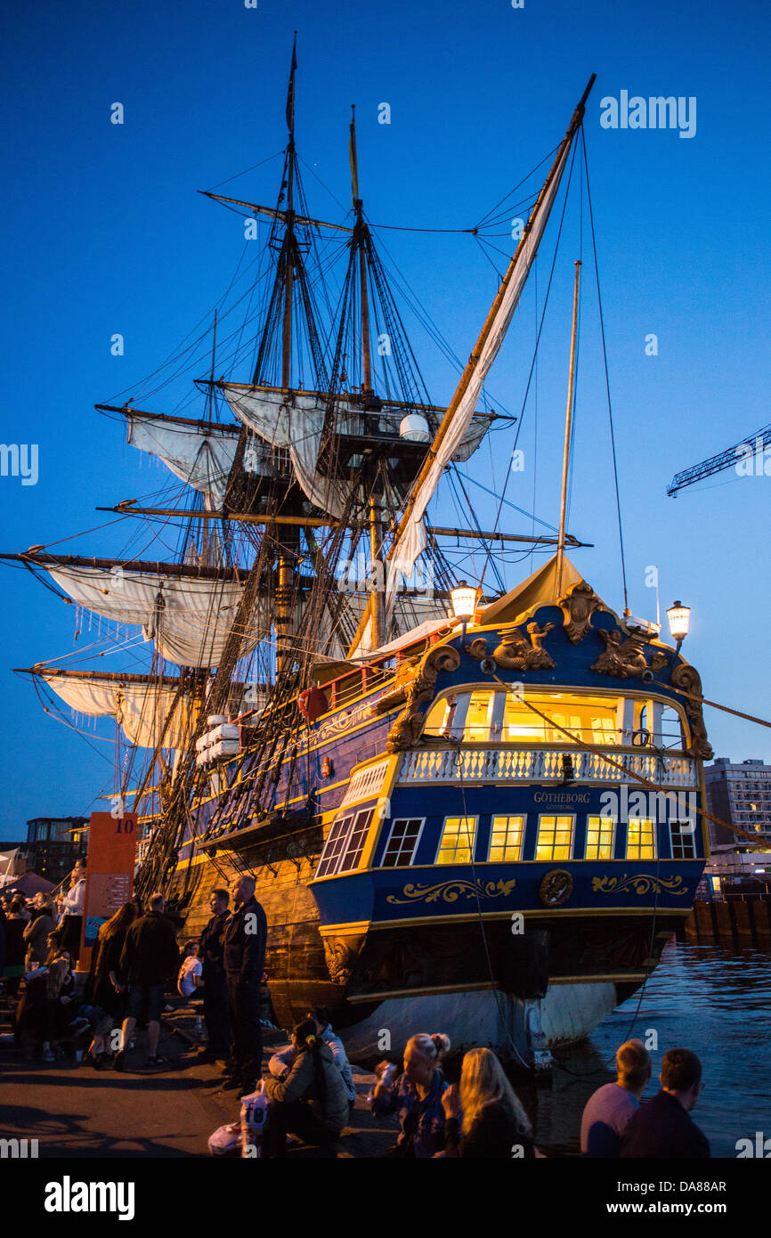 Old ships during Tall Ships Race in Aarhus Stock Photo - Alamy