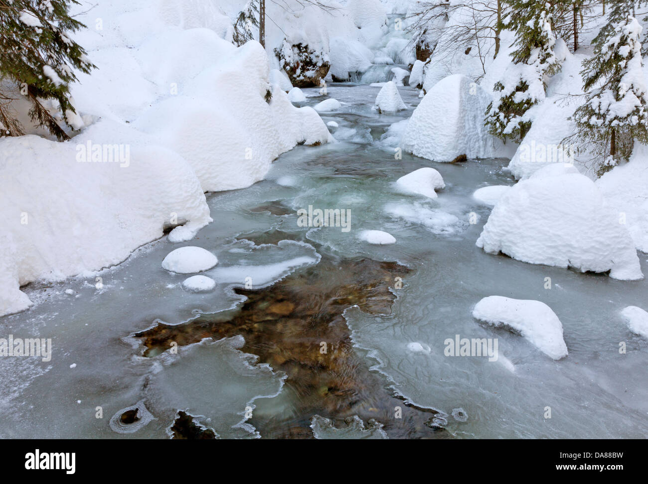 Nearly natural stream, Germany Stock Photo - Alamy