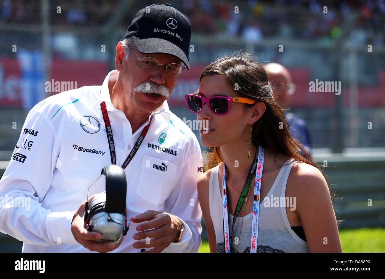 Nuerburg, Germany. 07th July, 2013. The chairman of Daimler AG, German ...