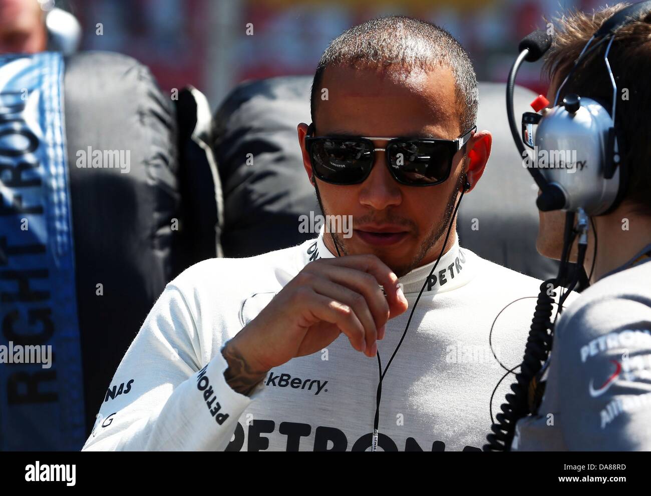 Nuerburg, Germany. 07th July, 2013. British Formula One driver Lewis ...