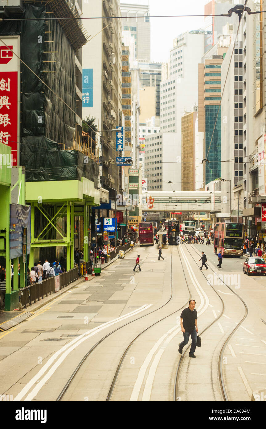 Central in Hong Kong, financial center of Hong Kong Stock Photo - Alamy