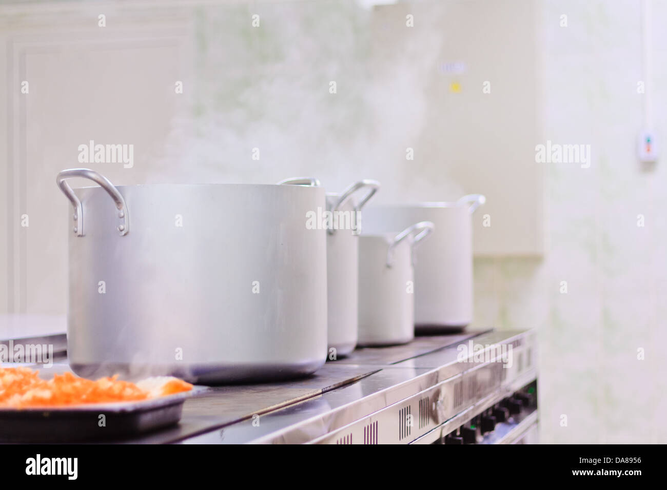 Kitchen Utensil, Cooking Pot. Composition Of Metal Kitchen Accessories ...