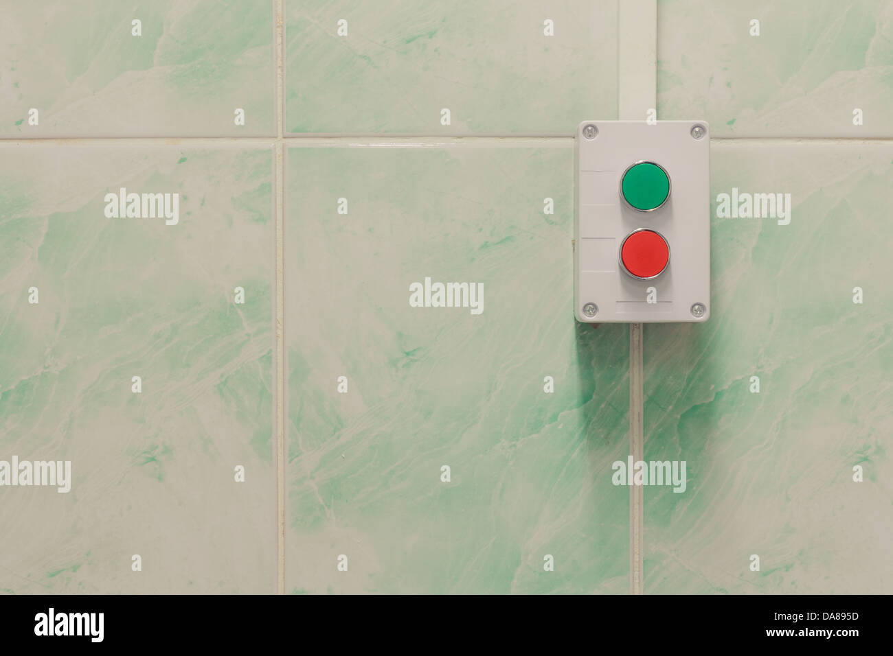 Industrial machine's control panel push buttons Stock Photo - Alamy