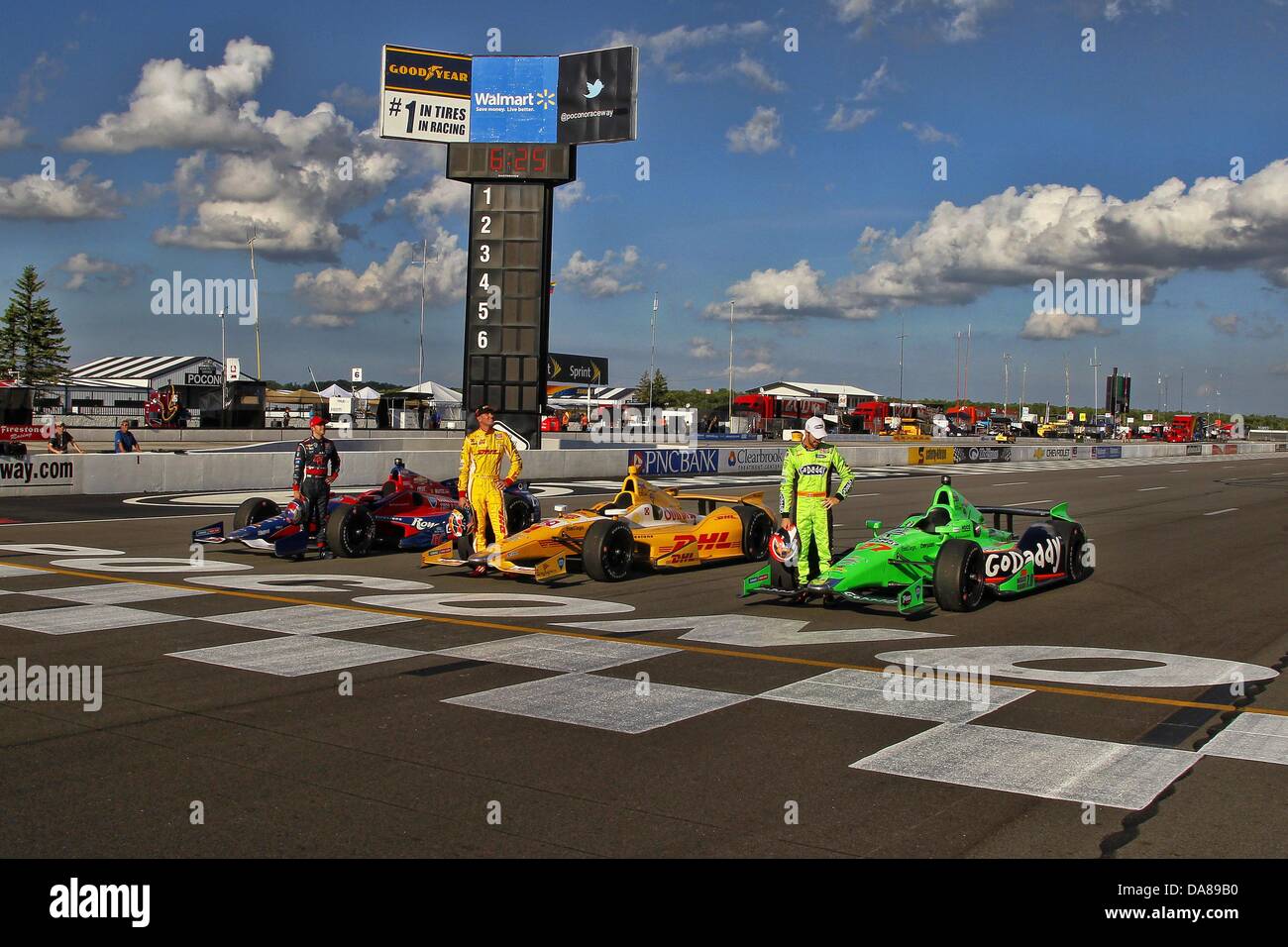 Long Pond, Pennsylvania, USA. 6th July, 2013. Indycar, Pocono 400 ...
