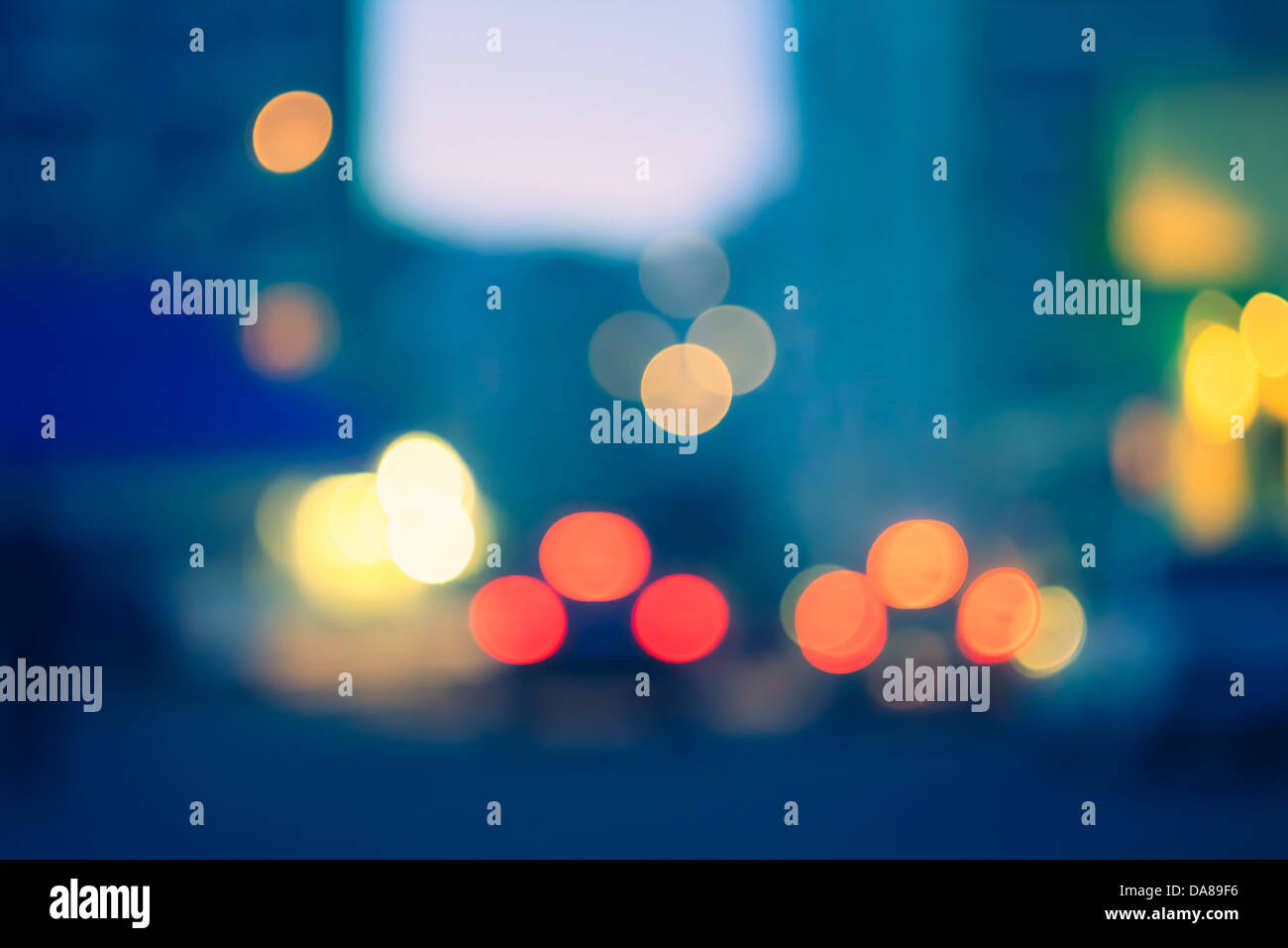 Street Lights Out Of Focus Stock Photo - Alamy
