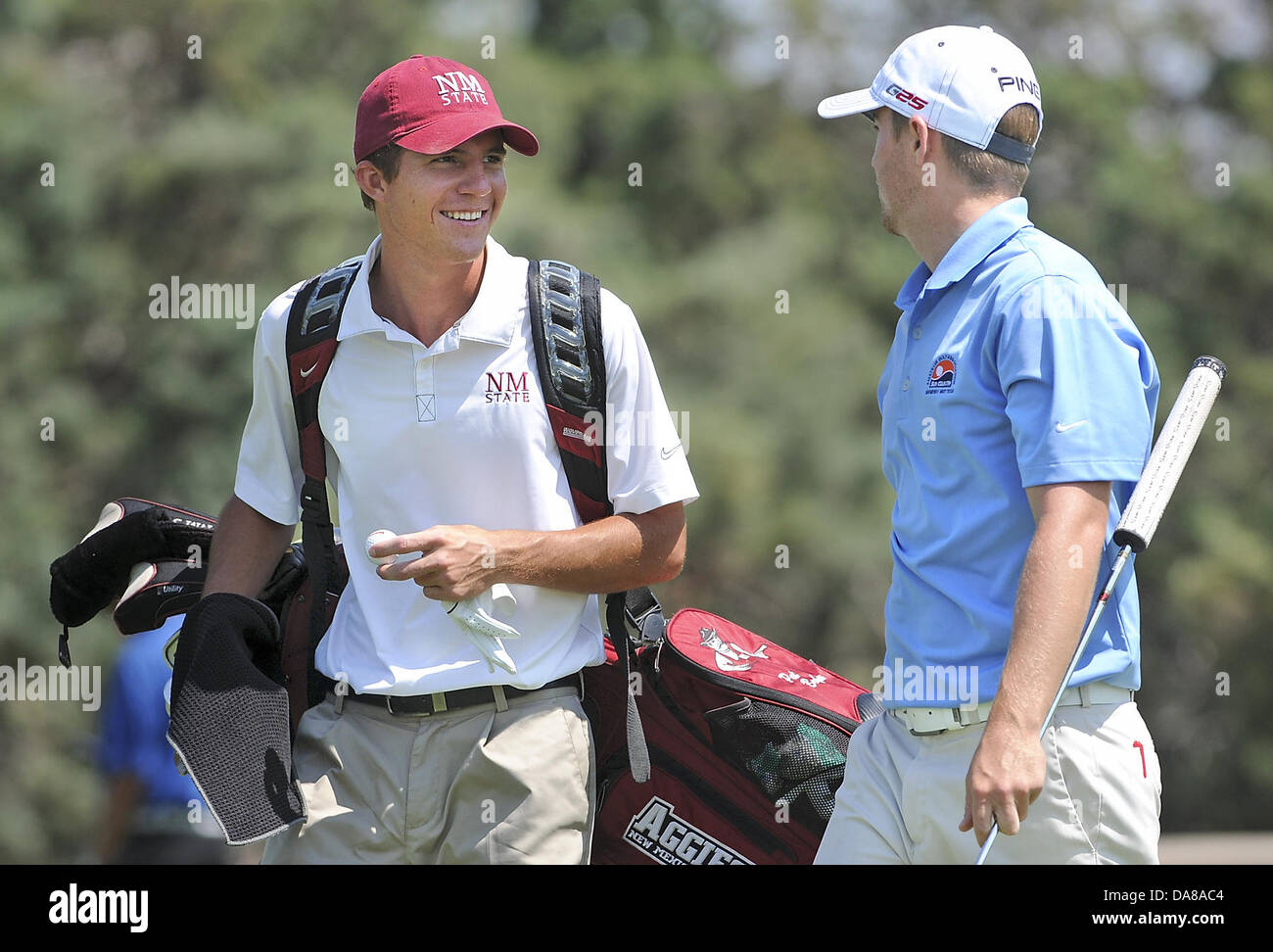 July 7, 2013 - Albuquerque, NM, U.S. - Patrick Beyhan talks with Sam ...