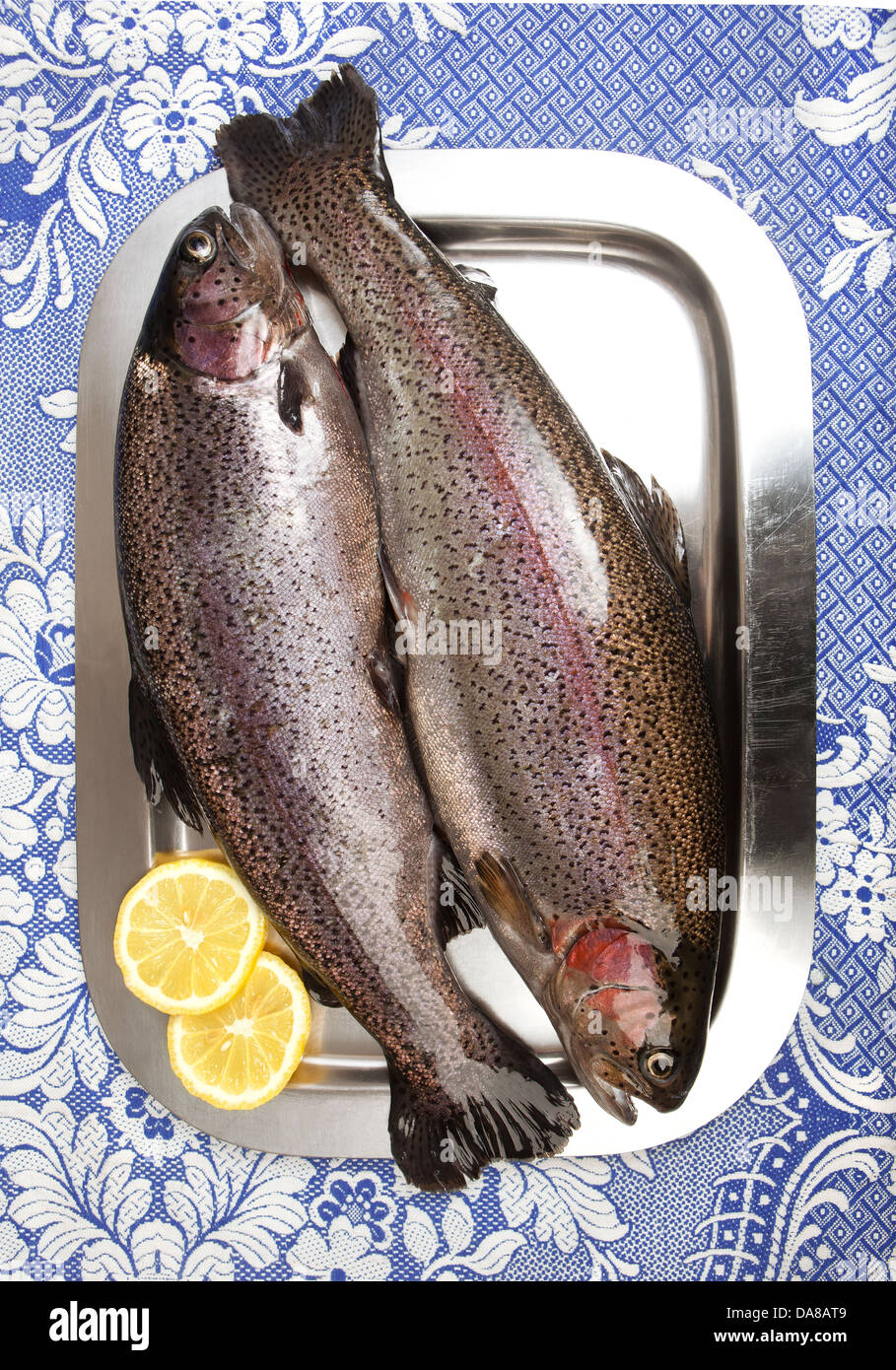 Two fishes on tray hi-res stock photography and images - Alamy