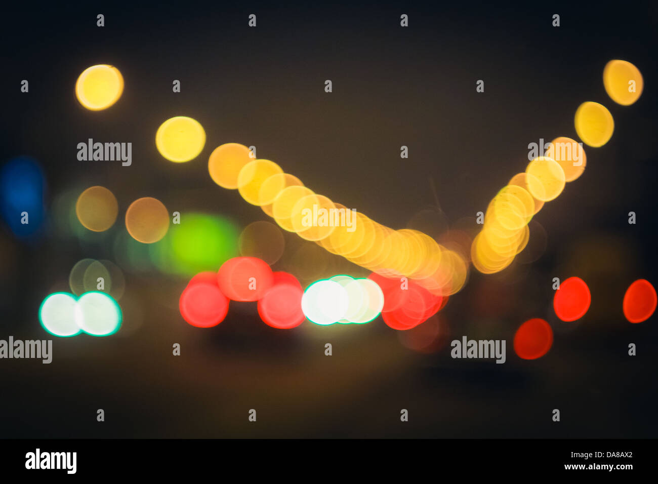 Street Lights Out Of Focus Stock Photo - Alamy