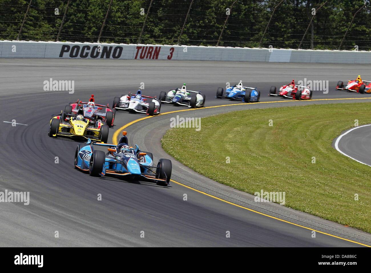 Long Pond, Pennsylvania, USA. 7th July, 2013. Indycar, Pocono 400 ...