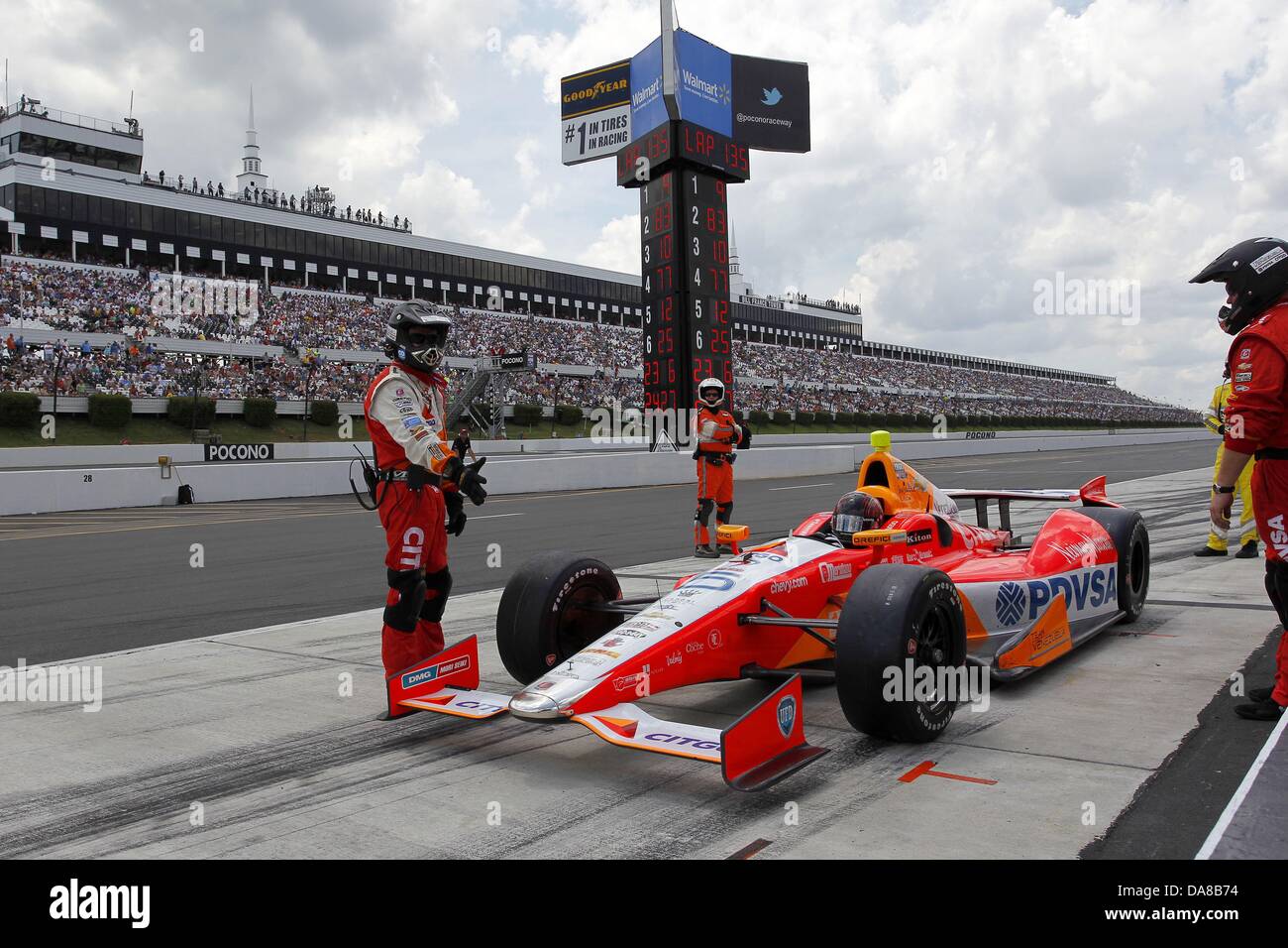 Long Pond, Pennsylvania, USA. 7th July, 2013. Indycar, Pocono 400 ...