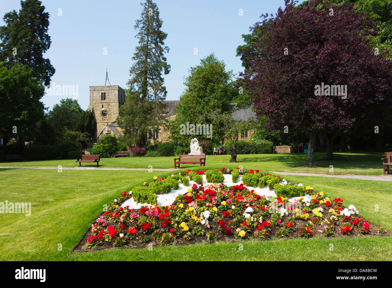 Coates Green in the centre of the town of Ponteland Northumberland ...