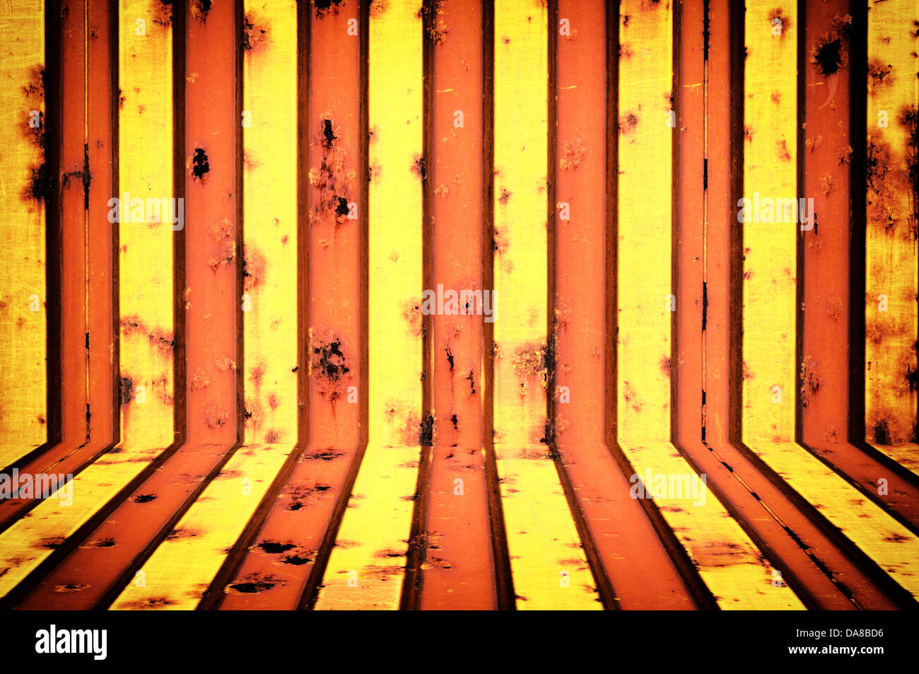 Yellow and rusty metal texture Stock Photo - Alamy