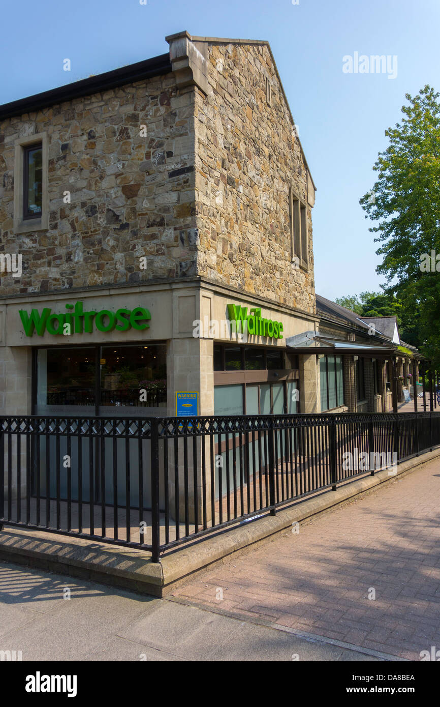 Waitrose Supermarket in the town centre of Ponteland Northumberland ...