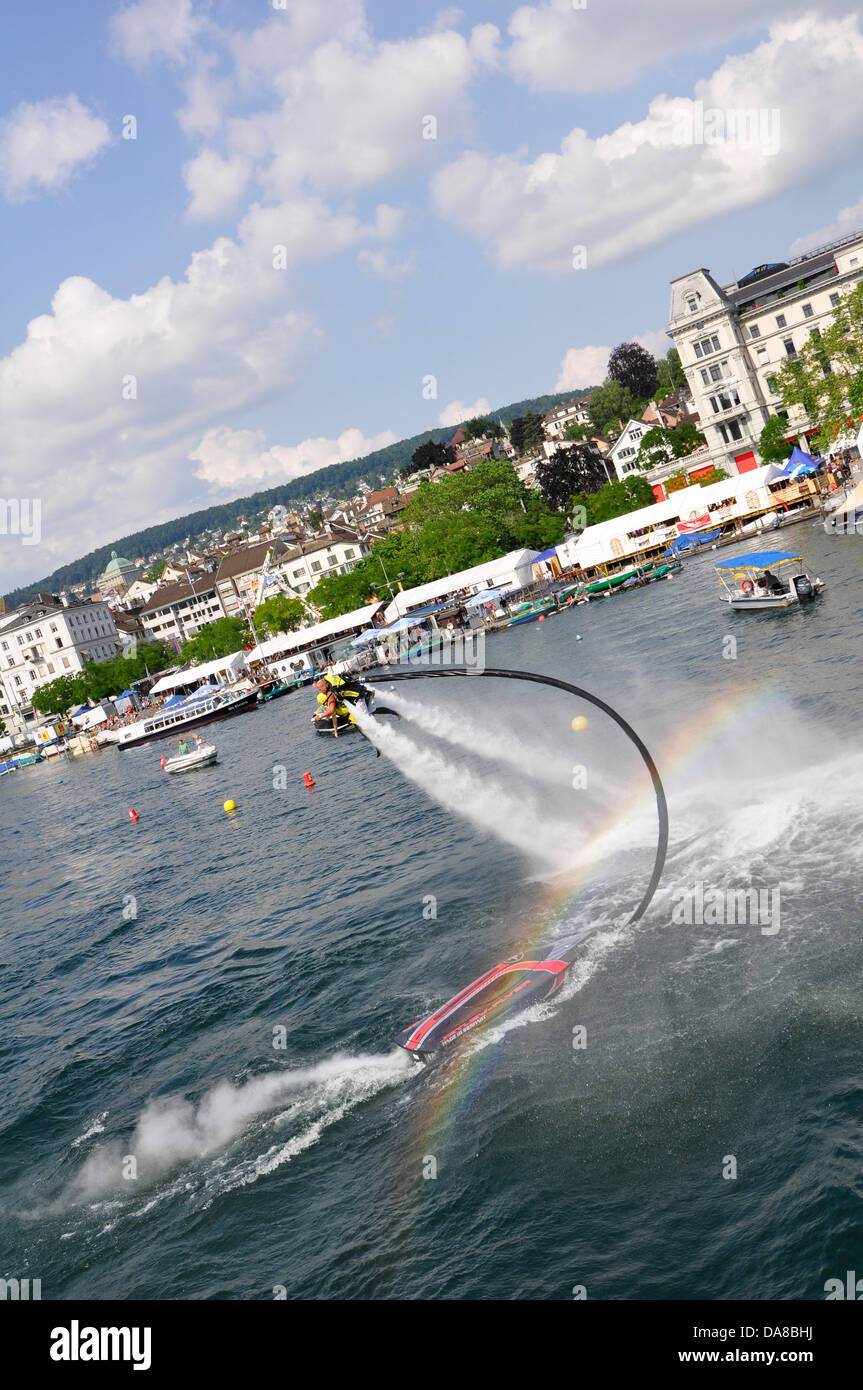 Zurich, Switzerland, 7th July 2013, in the center of Zurich, one of the ...