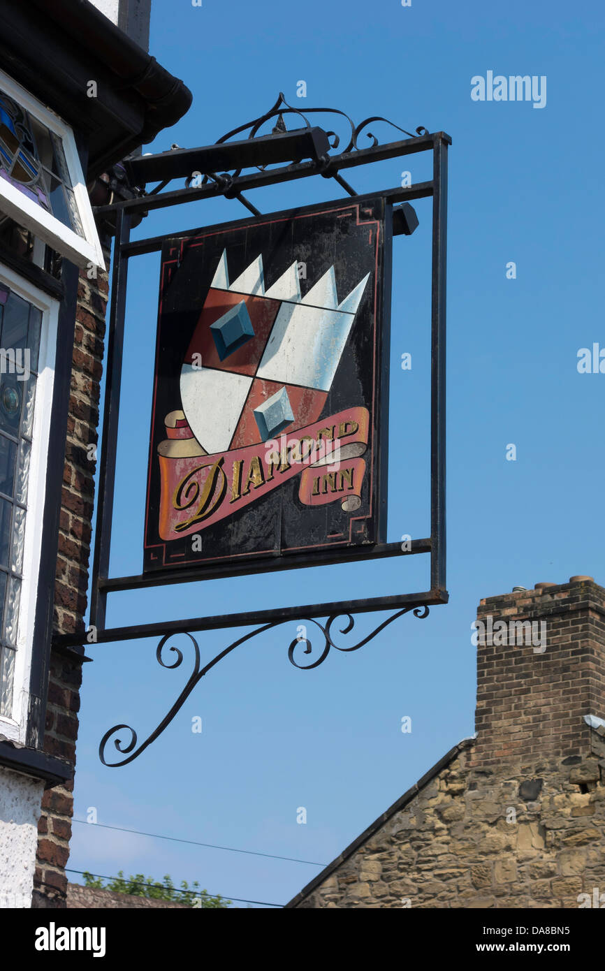 Sign of the Diamond Inn Hotel and Public house in Ponteland ...