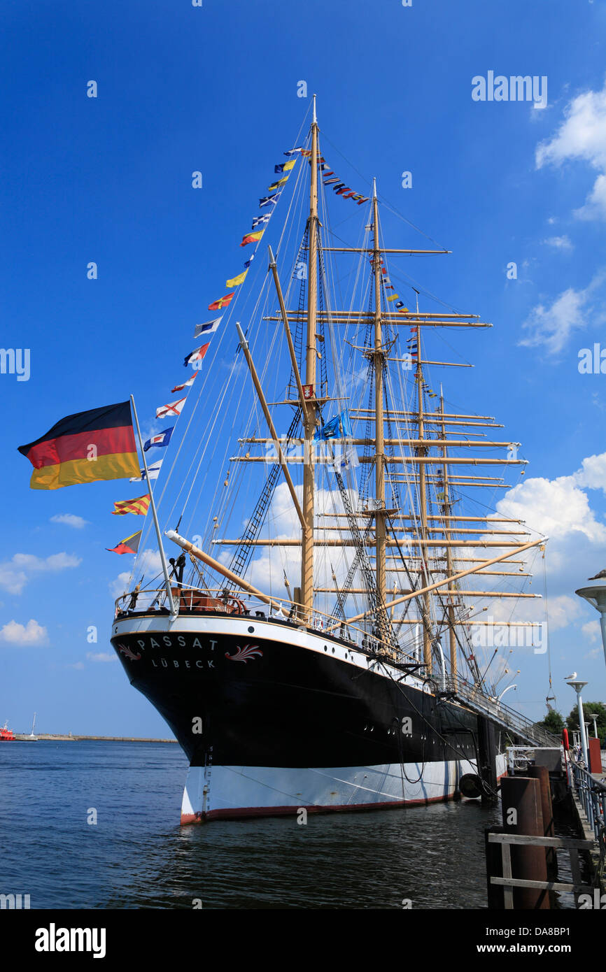 Sailing Ship and Museum PASSAT, Priwall, Luebeck Travemuende, Schleswig ...