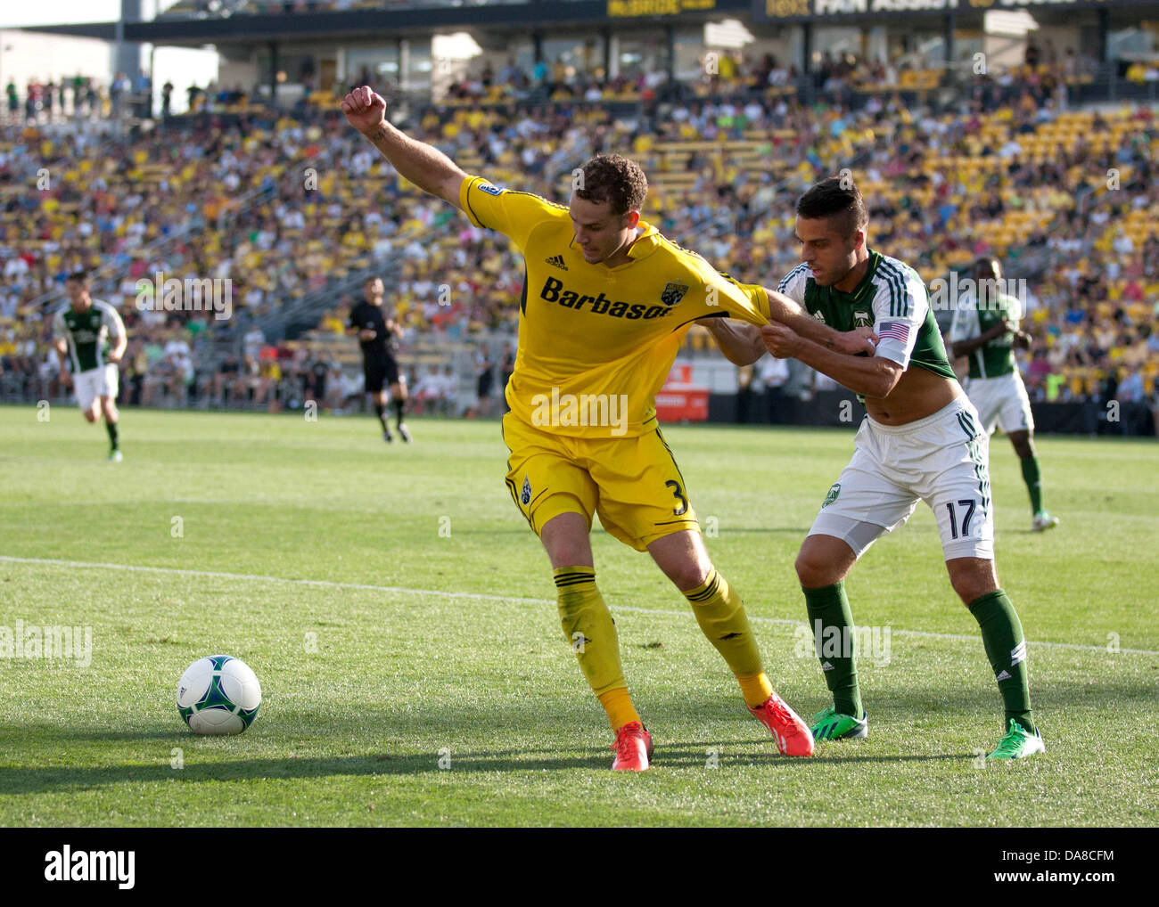 Columbus, OH, USA. 7th July, 2013. July 07, 2013: Columbus Crew Josh ...