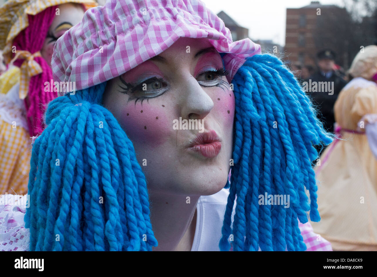 Participant of the St. Patrick's Parade, Dublin, Ireland, 17th of March ...