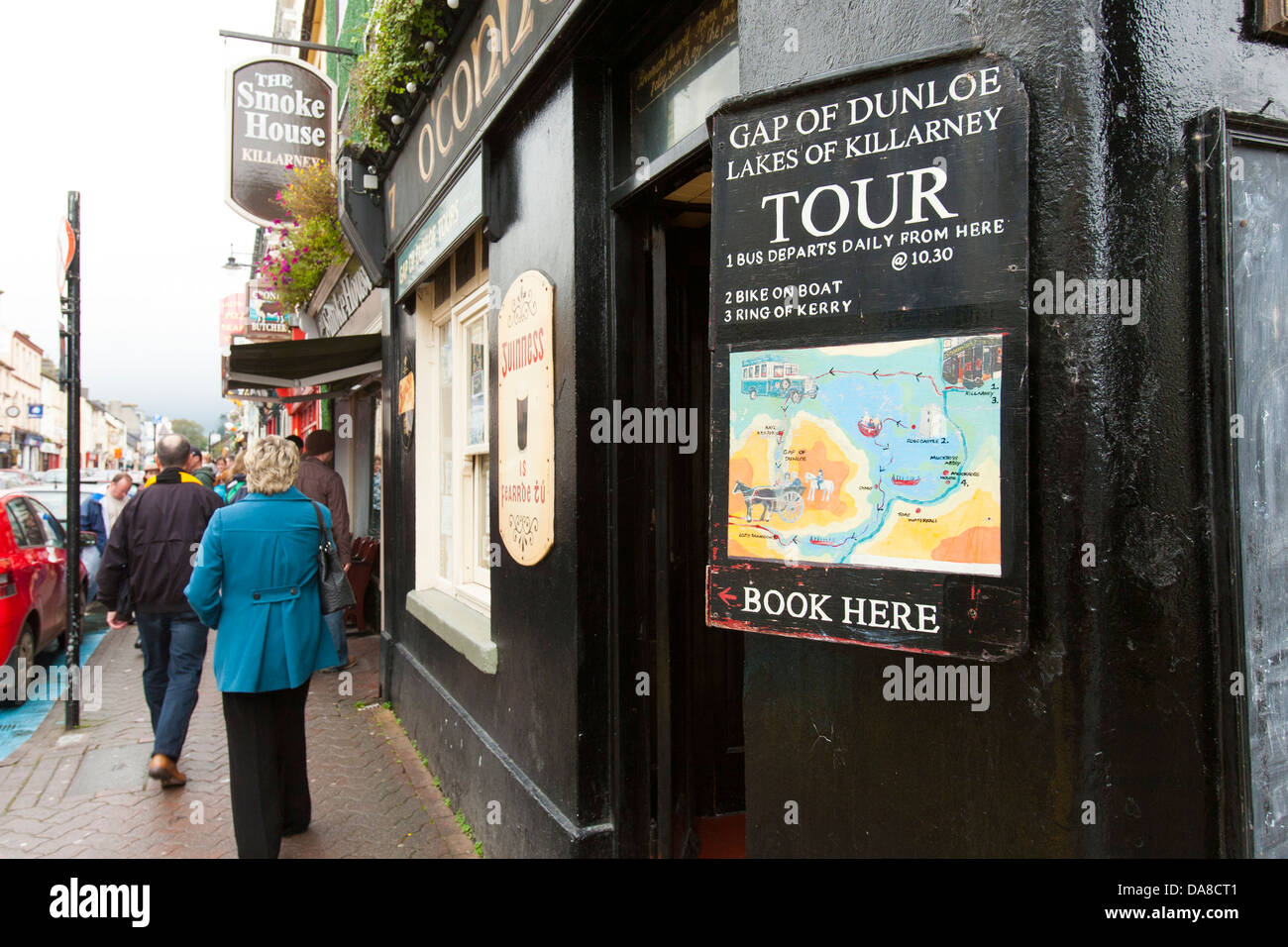 Killarney town map hi-res stock photography and images - Alamy