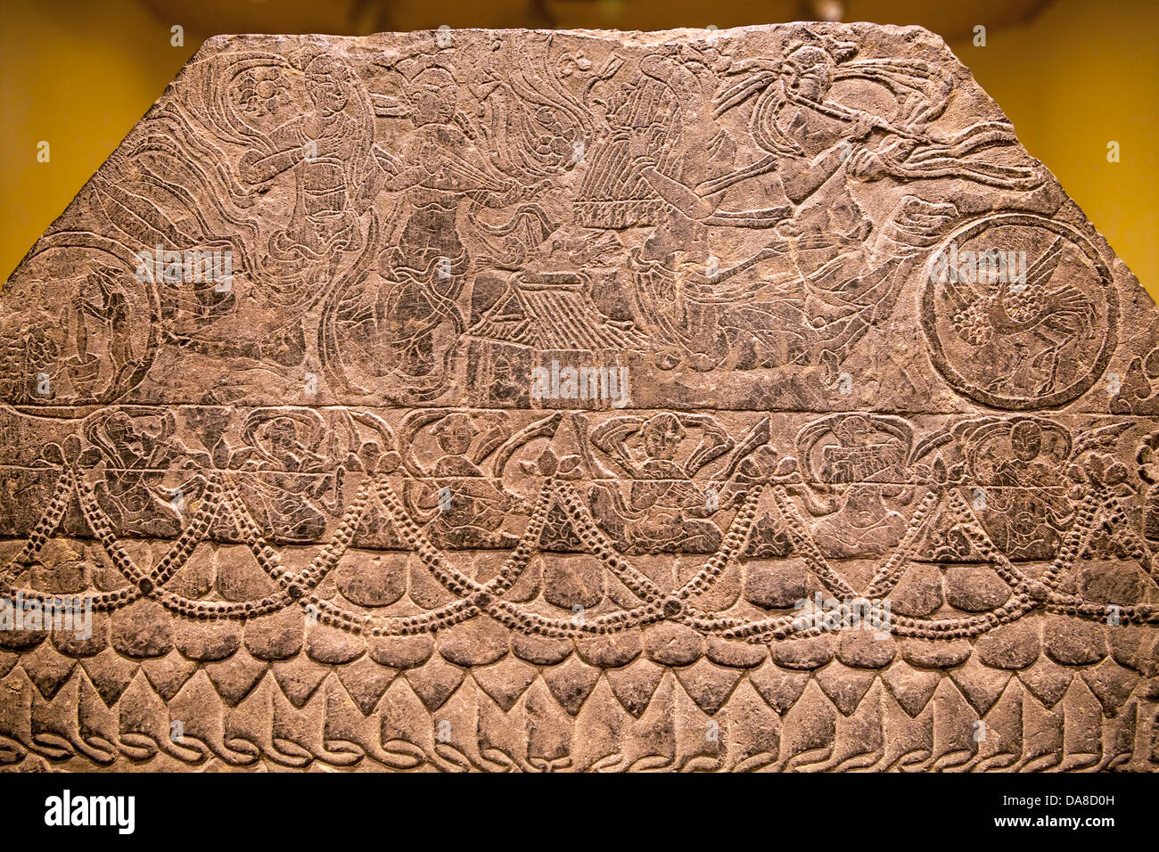 Chinese Daoist limestone stela (c.572), Northern Zhou dynasty on ...