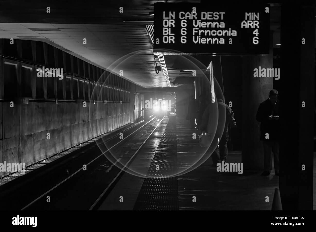 Metro car train white Black and White Stock Photos & Images - Alamy
