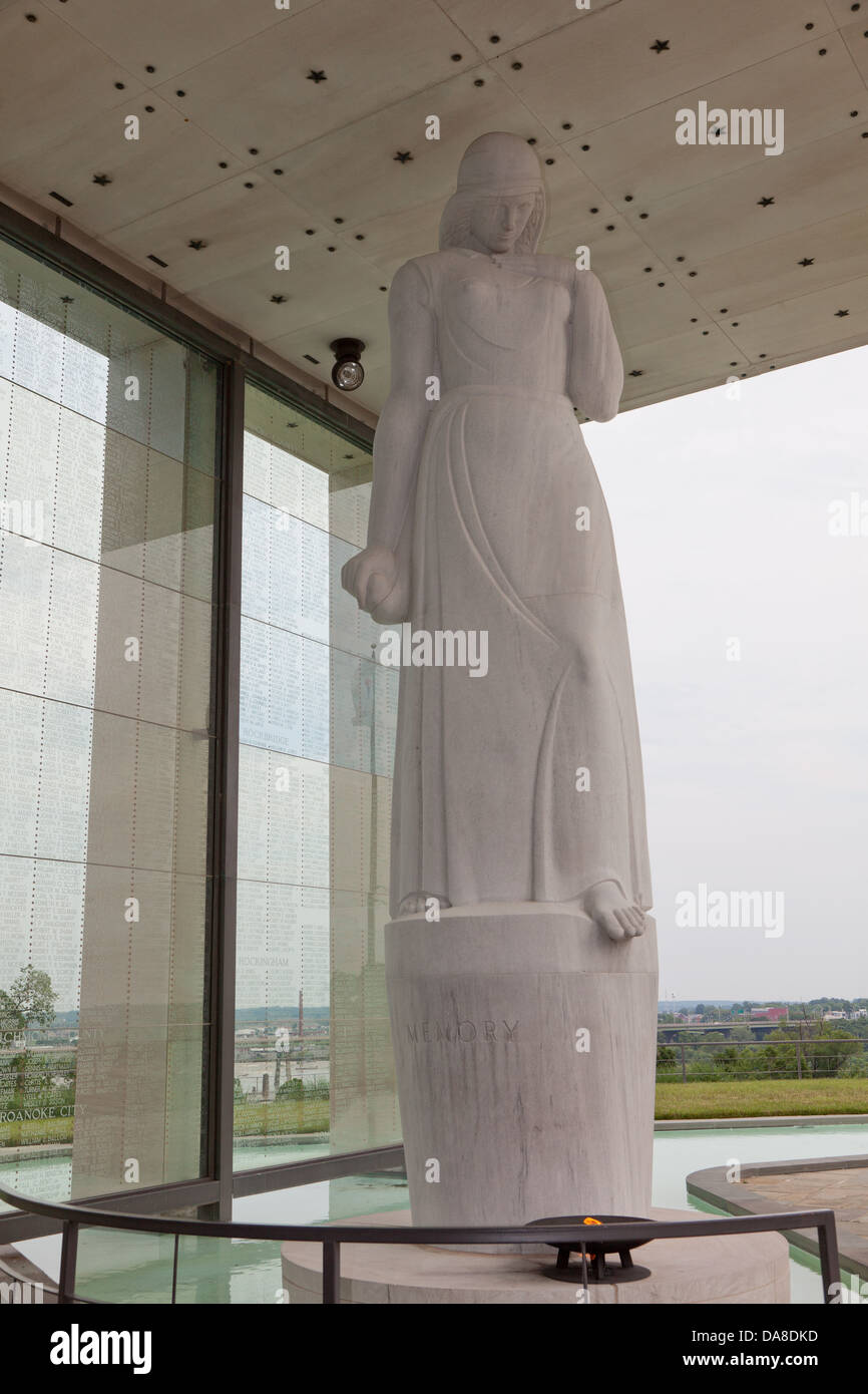 Statue of Memory at the Virginia War Memorial in Richmond, VA Stock ...