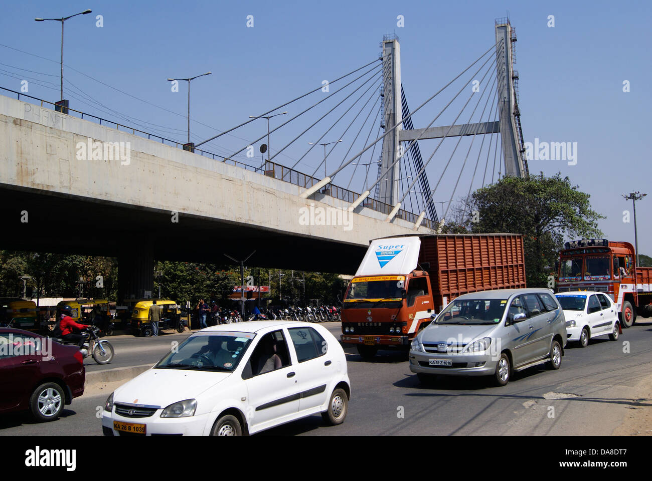 India fly over bridge roads hi-res stock photography and images - Alamy