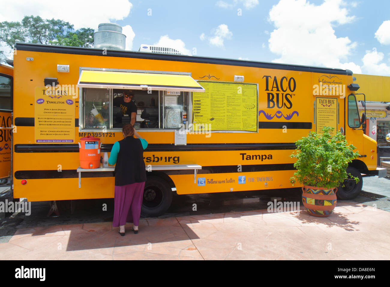 Florida Saint St. Petersburg,Taco bus,coach,authentic Mexican food ...