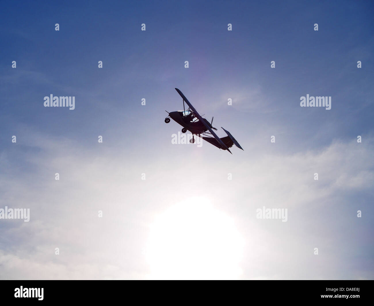 Airplane fly in the sky. Natural light and colors Stock Photo - Alamy