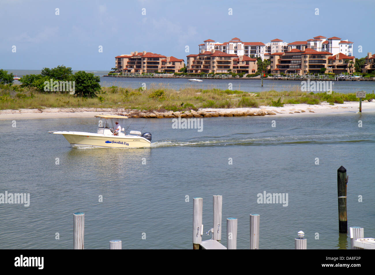 Florida Marco Island,Big Marco River water,Gulf of Mexico,coast,boat ...