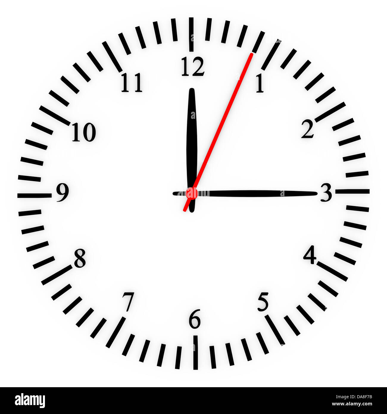 3d Render of a Clock Face Stock Photo - Alamy