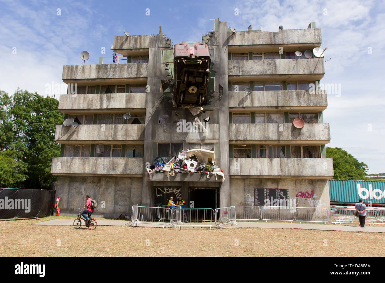 The London Underground club, Block9, Glastonbury festival 2013 Stock ...