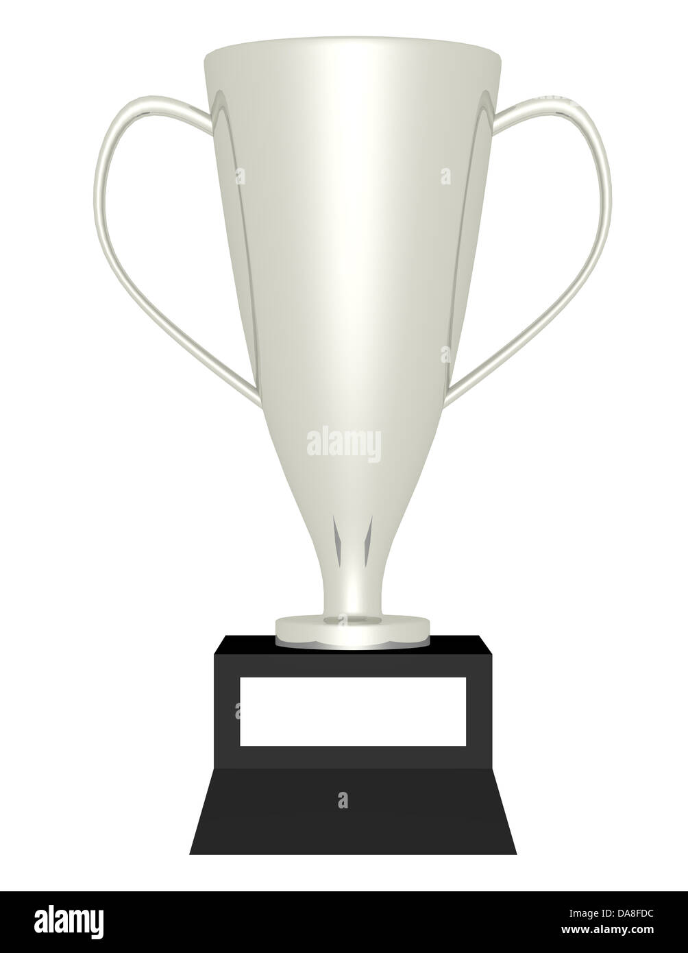 3d Render of a Silver Trophy Stock Photo - Alamy