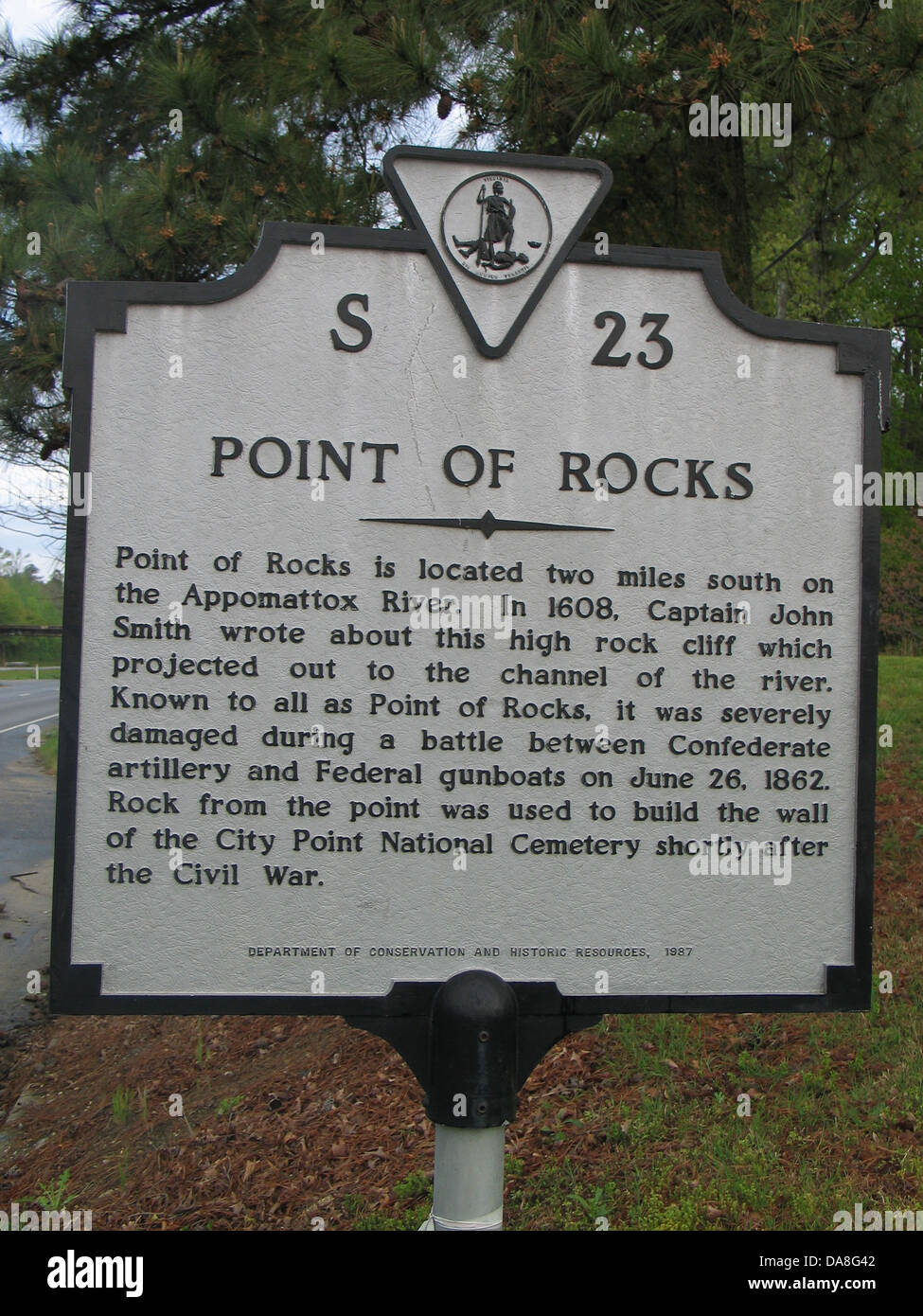 POINT OF ROCKS Point of Rocks is located two miles south on the ...