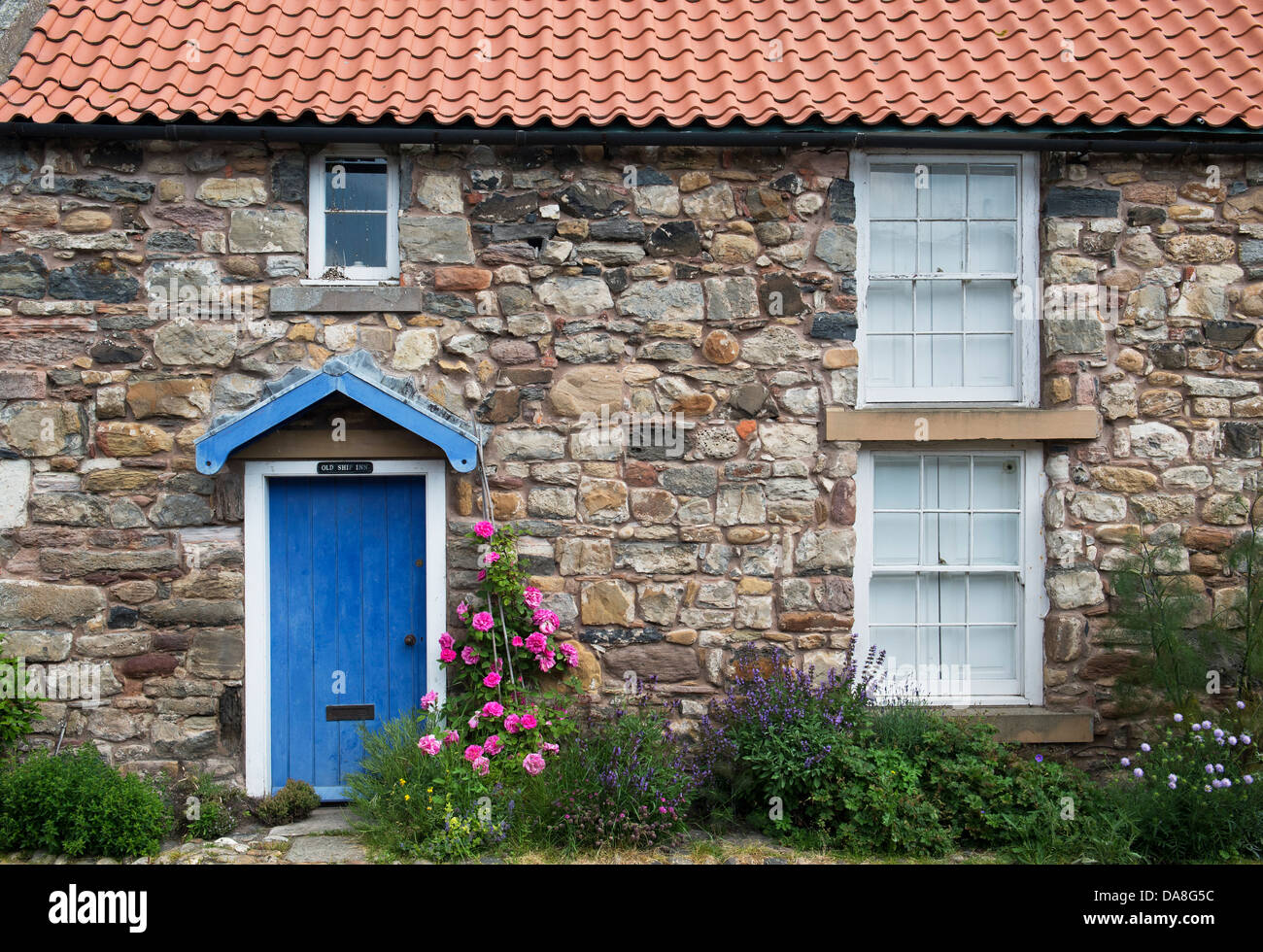 Old Ship Inn cottage, Holy Island, Lindisfarne, Northumberland, England ...