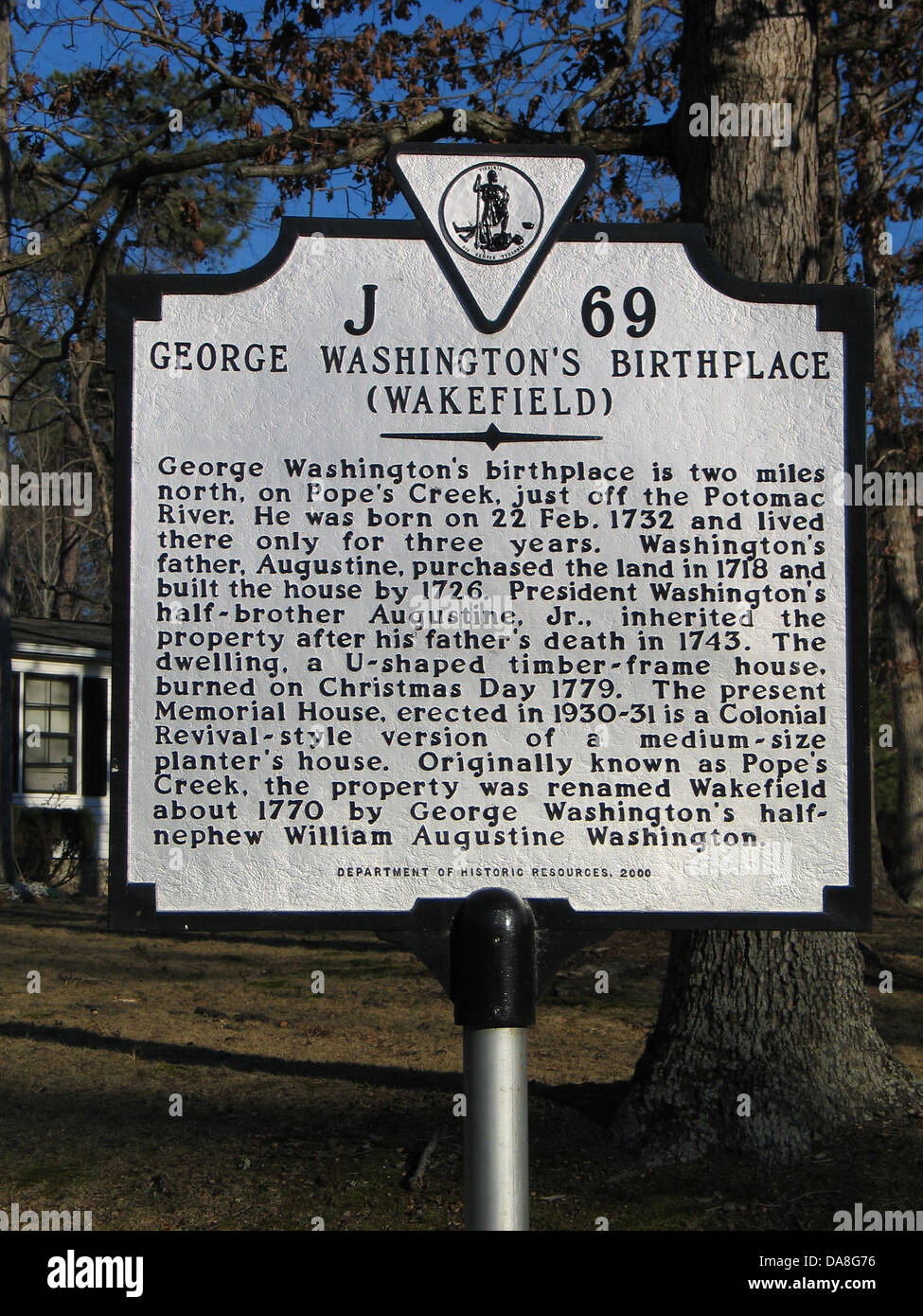 GEORGE WASHINGTON'S BIRTHPLACE (WAKEFIELD) George Washington's ...