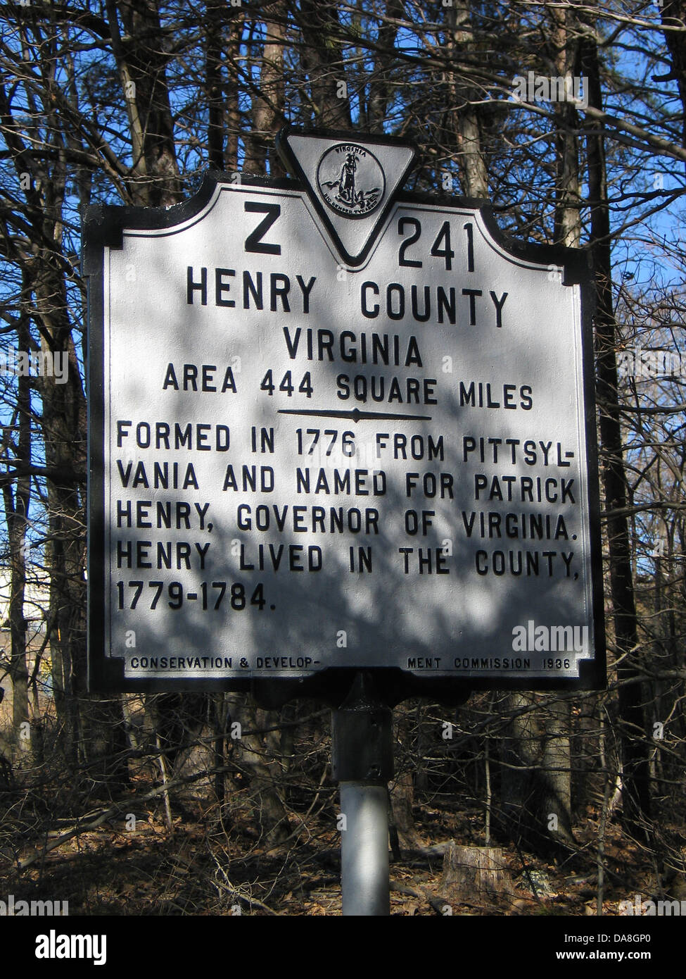 HENRY COUNTY VIRGINIA Area 444 Square Miles Formed in 1776 from ...