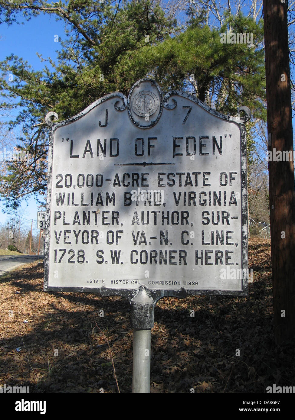 LAND OF EDEN 20,000-acre estate of William Byrd, Virginia planted ...