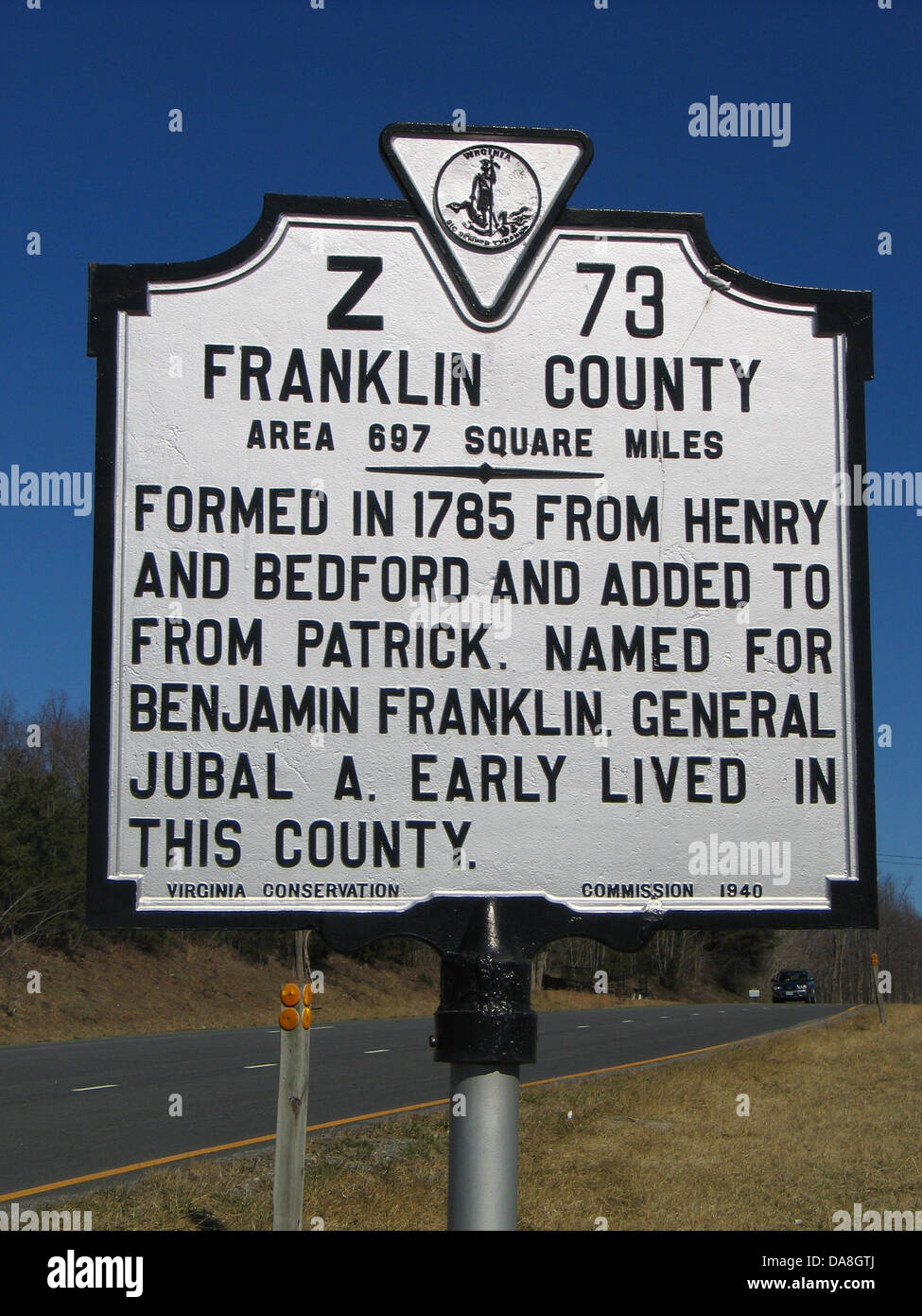 FRANKLIN COUNTY Area 697 Square Miles Formed in 1785 from Henry and ...