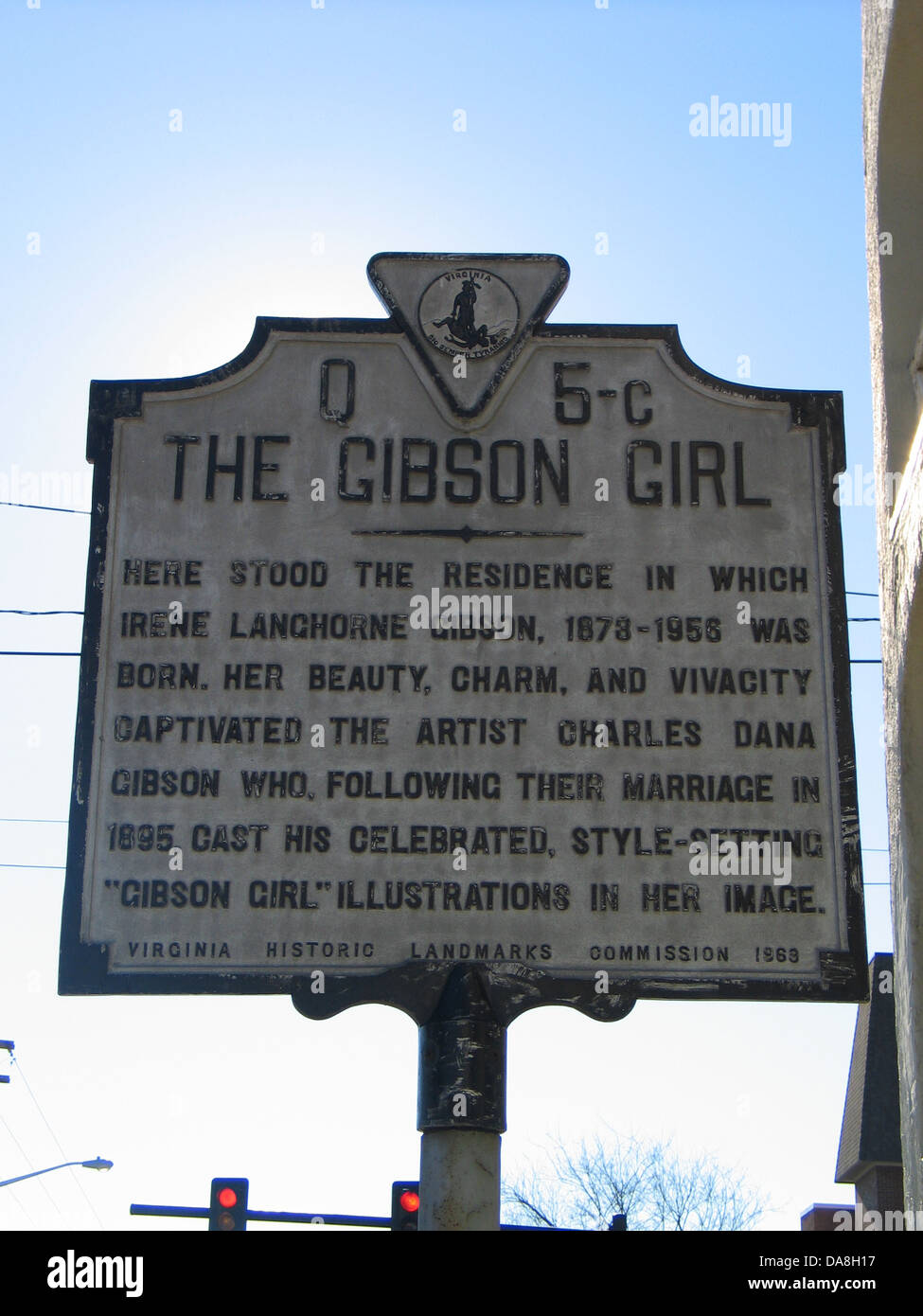 THE GIBSON GIRL Here stood the residence in which Irene Langhorne ...