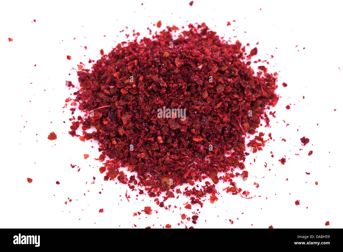 ground sumac spice close up Stock Photo - Alamy